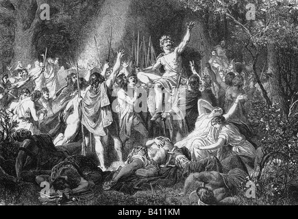 Arminius (Hermann), circa 17 B.C. - circa 21 A.D., Teutoburg Forest ...