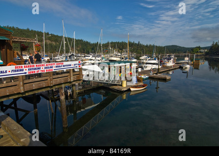 Deer Harbor marina on Orcas Island in Washington state, USA Stock Photo ...