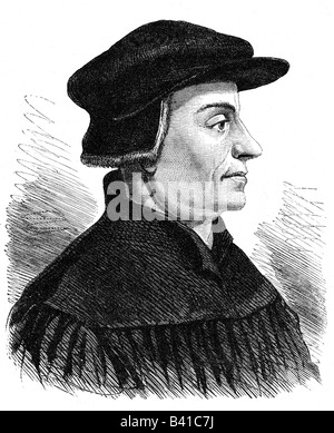 Zwingli, Ulrich, 1.1.1484 - 11. 10.1531, Swiss reformer, works, Amica ...