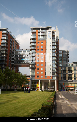 Leftbank Apartments, Spinningfields, Manchester, exterior view Stock ...