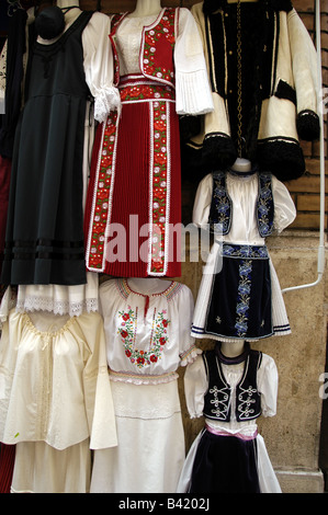 Hungary Budapest Pest Folkloric and traditional clothing at a shop on ...