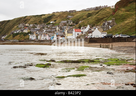 Fishing and holiday village of Gardenstown Banff Scotland UK Stock ...