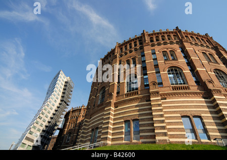 Historic Gasometers A and B in Simmering, Vienna, Austria, Europe Stock ...