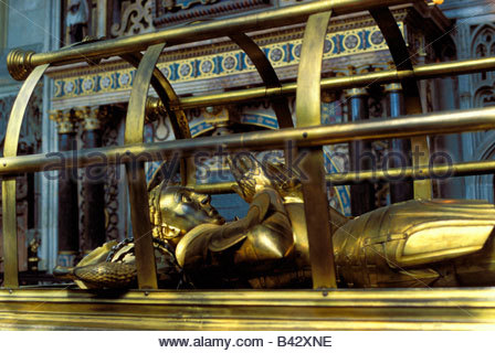 Richard Beauchamp Effigy, Beauchamp Chapel, St. Mary's Church Stock ...
