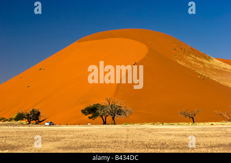 Dunes hiking in the Namib Desert, Namib Naukluft National Park, Namibia ...