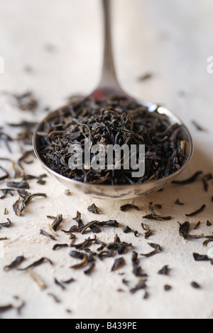 Spoonful of loose black tea Stock Photo - Alamy