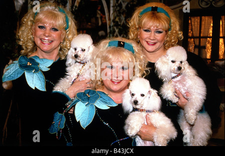 Jacob Sisters, German music group, half length, with Salvatore Adamo ...