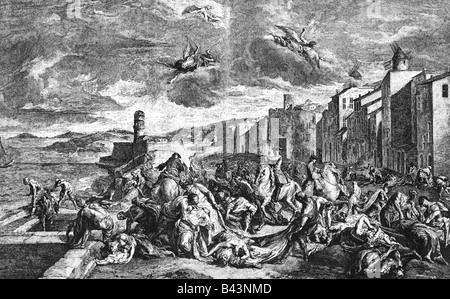 medicine, disease, plague in Marseille, 1720 Stock Photo - Alamy