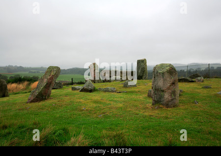Tomnaverie stone circle, Tarland, Aberdeenshire, Scotland Stock Photo ...
