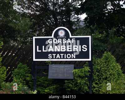 Llanberis station sign for the Snowdon Mountain Railway. Llanberis ...