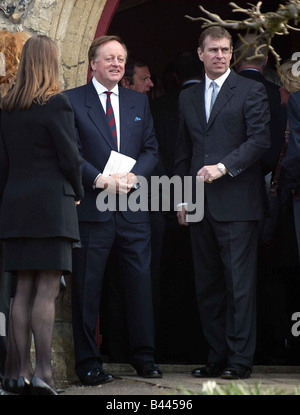 Major Ron Ferguson funeral Duchess of York Sarah Ferguson with her ...