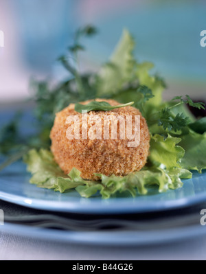 Breaded goat's cheese Stock Photo - Alamy