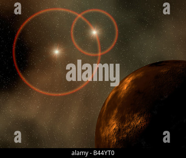 A binary star is a system where two stars orbit a common center of mass ...