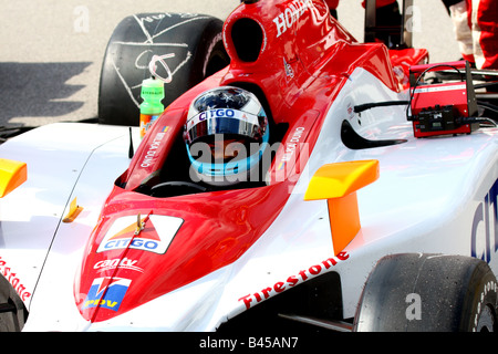 Milka Duno Indy Car IRL Racing Iowa Speedway Stock Photo - Alamy