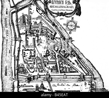 geography / travel, Russia, Moscow, Kremlin, overview, Eastern view ...