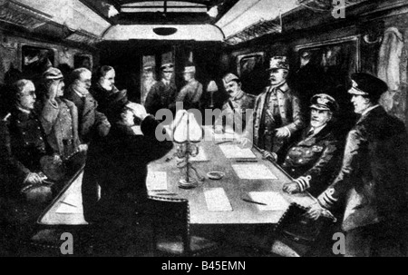 World War I, the railway car of Marshal Foch in which the Armistice ...