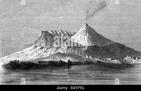 geography / travel, Italy, volcanoes, Mount Vesuvius, before volcanic ...