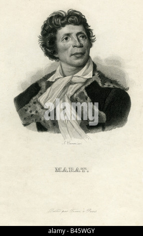 Portrait of Marat man of the french revolution Stock Photo - Alamy