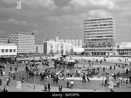geography/travel, Germany, Berlin, squares, Alexanderplatz, 1971 Stock ...