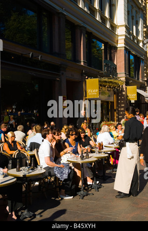 HELSINKI Strindberg alfresco Boulevard cafe on Esplanadi a popular ...