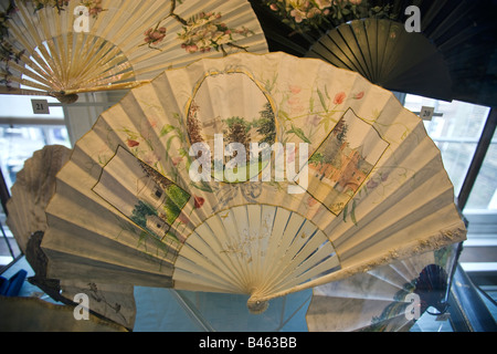 England, London, Greenwich, The Fan Museum, Display of Historical Fans ...
