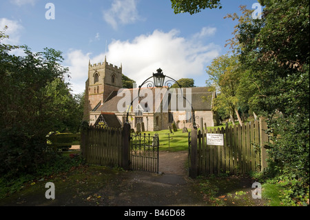 churchyard beoley church warwickshire midlands Stock Photo - Alamy