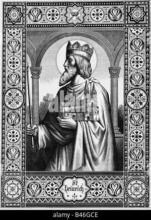 Henry II or Saint Henry, Holy Roman Emperor from 1014 to 1024 Stock ...