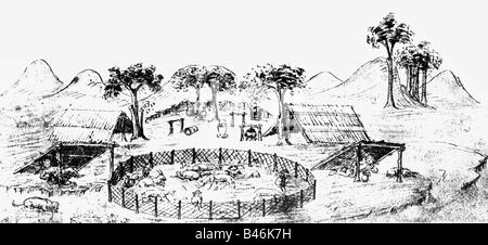 architecture, designs, ideal city Sforzinda, Castle, copper engraving ...