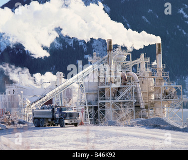 Lime plant at Exshaw, Alberta Stock Photo - Alamy
