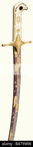 A magnificent karabela with ivory grip, Stroblberger Royal Arms Factory ...
