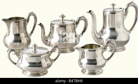 Adolf Hitler,a coffee tea service from the silverware of the Neue ...