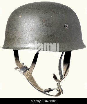 A steel helmet for paratroopers,2nd model shell with almost complete ...