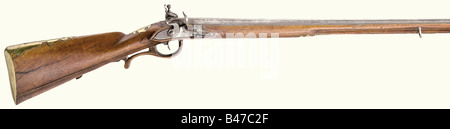 A flintlock shotgun, Joseph Moser, Zwetl/Austria, circa 1780. Octagonal ...