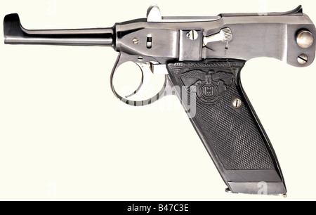Adler self-loading pistol, calibre 7.25 mm Adler, no. 1099. Almost ...