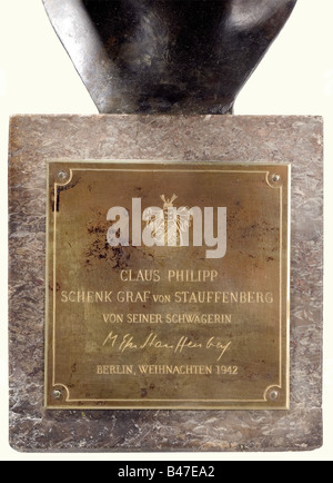 Melitta Schenk Countess von Stauffenberg - a bronze portrait head ...