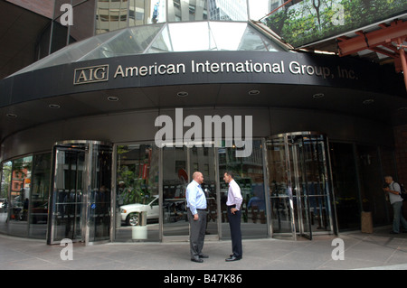 The insurance giant AIG offices in Lower Manhattan in New York Stock ...
