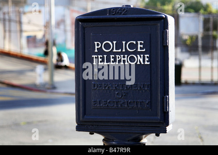 old police telephone box San Francisco California USA Department of ...