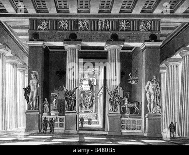 Statue of Zeus at Olympia, one of the Seven Wonders of the Ancient ...