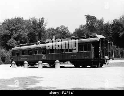 The railway carriage in which the Armistice to end World War One was ...