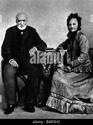 Antonin Dvorak (1814-1904) Czech composer and his wife Stock Photo - Alamy