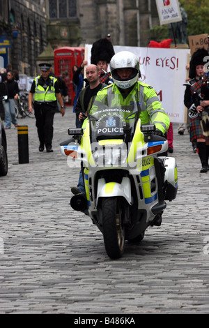 Lothian & Borders motorcycle police, Scotland Stock Photo - Alamy