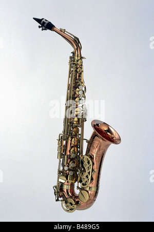 Instruments. Brass. Alto Saxophone Stock Photo - Alamy