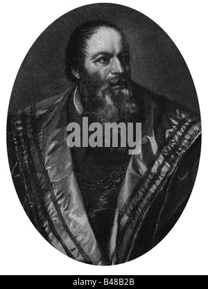 Pietro Aretino, 1492 - 1556, an Italian writer and poet of the ...