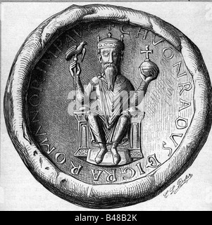 Conrad II, circa 990 - 4.6.1039, Holy Roman Emperor 26.3.1027 Stock ...