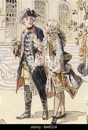 Frederick II the Great in Conversation with Voltaire, History of the ...