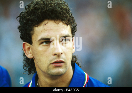 WORLD CUP SOCCER. Roberto Baggio, Italy ****** portrait Stock Photo - Alamy