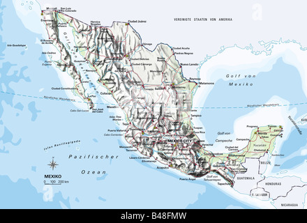 Cartography, maps, America, Mexico, circa 1970 Stock Photo - Alamy