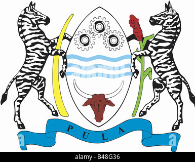 Botswana Coat of Arms Stock Photo: 22368745 - Alamy