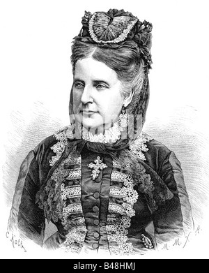 Princess Clémentine of Orléans (1817-1907), princess of Saxe-Coburg and ...