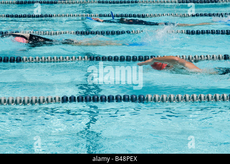 Los Banos del Mar swimming pool in Santa Barbara California Stock Photo ...